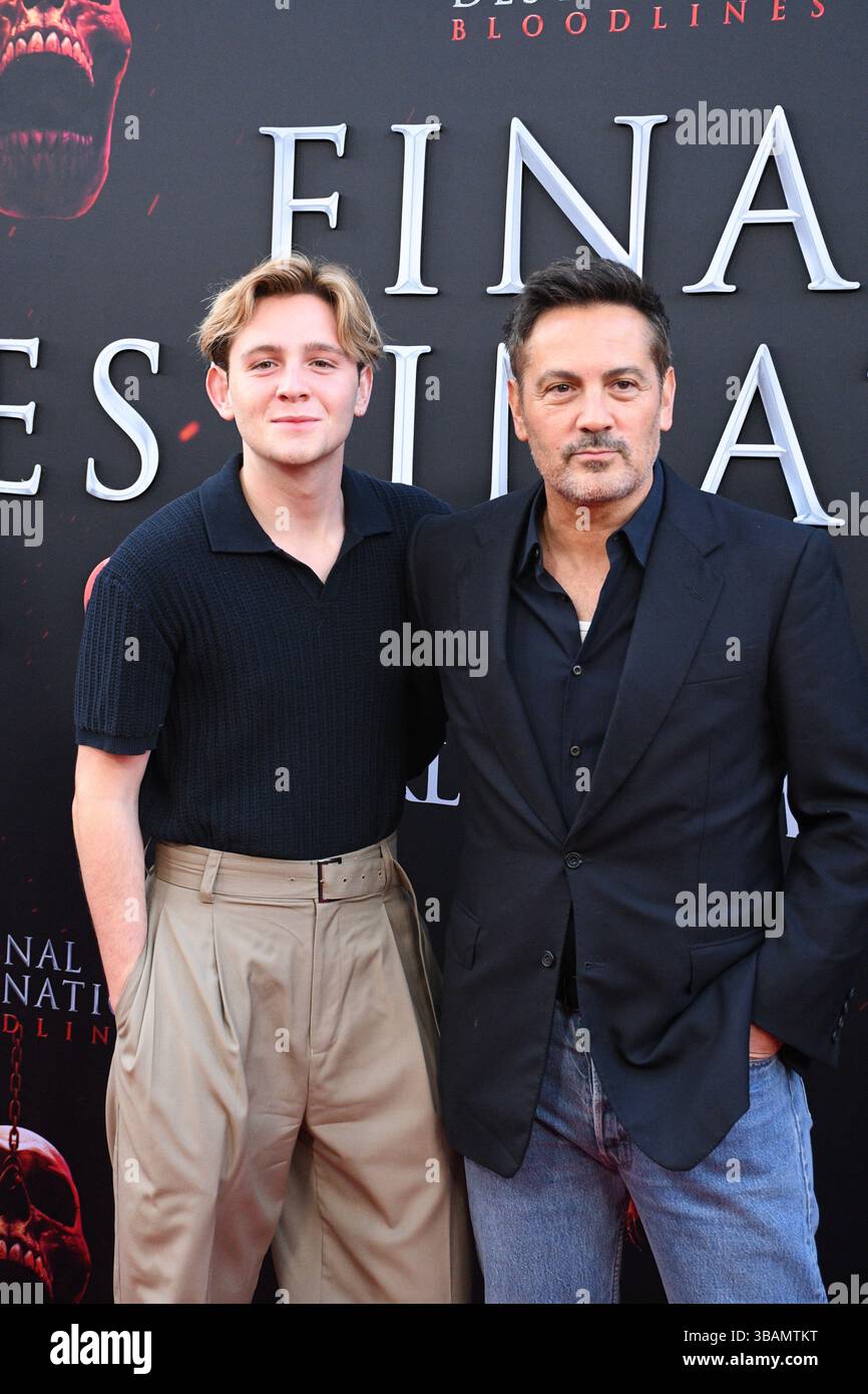 Los Angeles, California, USA 12th May 2025 Actor Michael Landes and son ...
