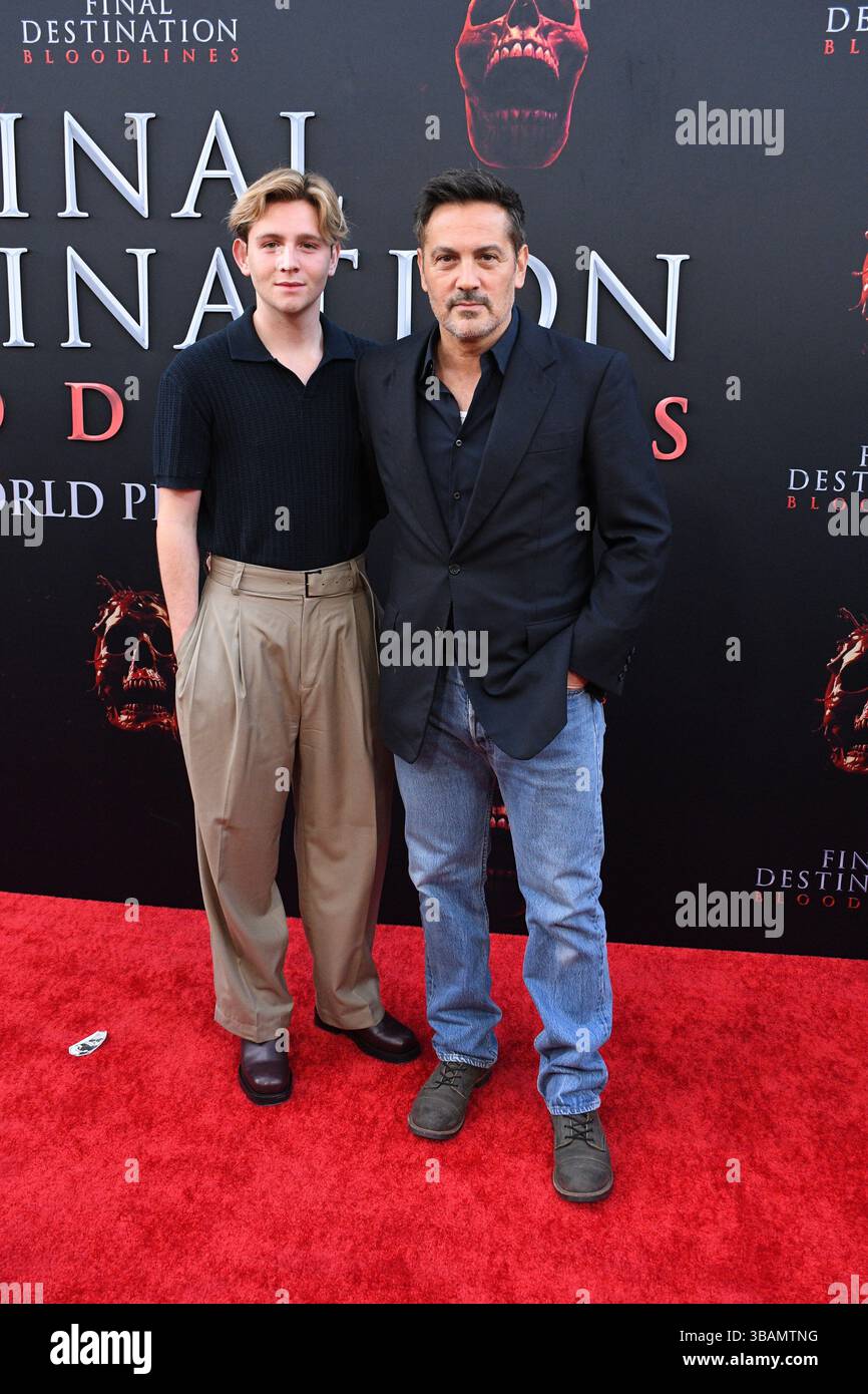 Los Angeles, California, USA 12th May 2025 Actor Michael Landes and son ...
