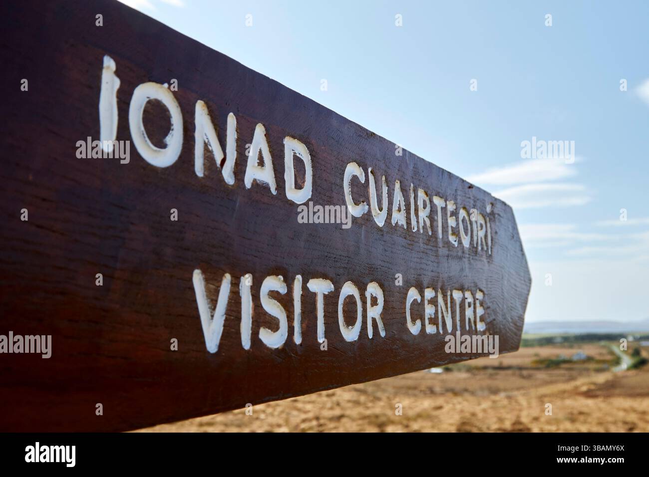 sign for visitors centre at wild nephin national park ballycroy ...