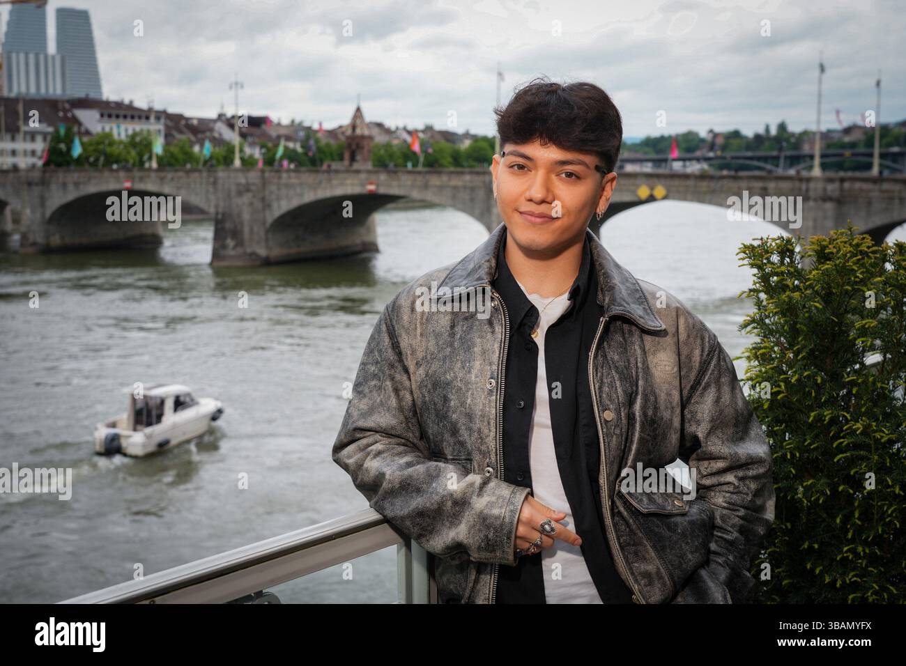 Basel, Schweiz, Switzerland. 12th May, 2025. Austrian Eurovision Song ...