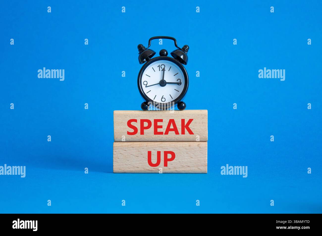 Speak Up symbol. Wooden blocks with words Speak Up Beautiful blue ...
