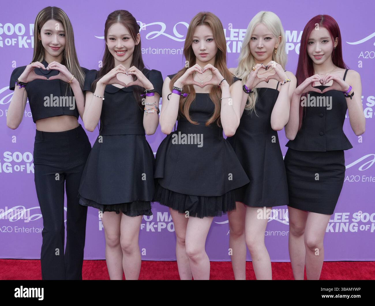 Los Angeles, USA. 12th May, 2025. (L-R) A2O MAY - Kat, Chenyu, Shijie ...