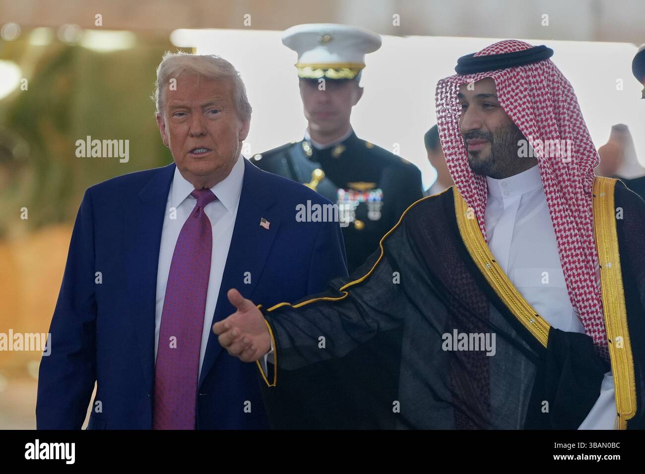 Saudi Crown Prince Mohammed bin Salman welcomes President Donald Trump ...