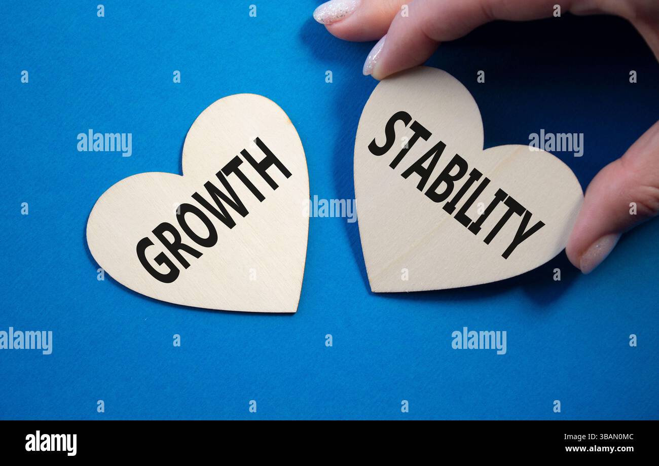 Growth and Stability symbol. Concept word Growth and Stability on ...