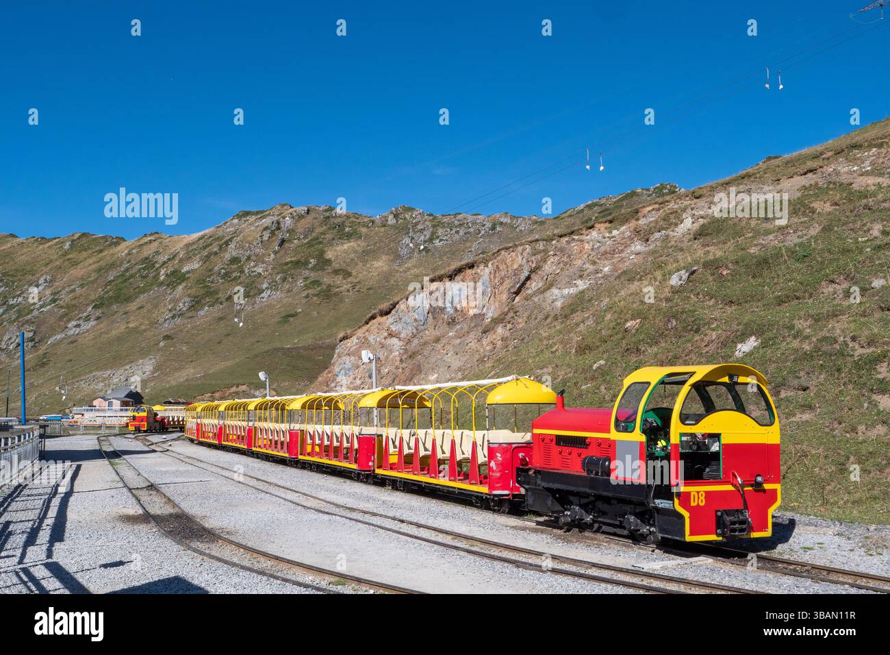 a view of small train of Artouste, Pyrenes, France Stock Photo - Alamy