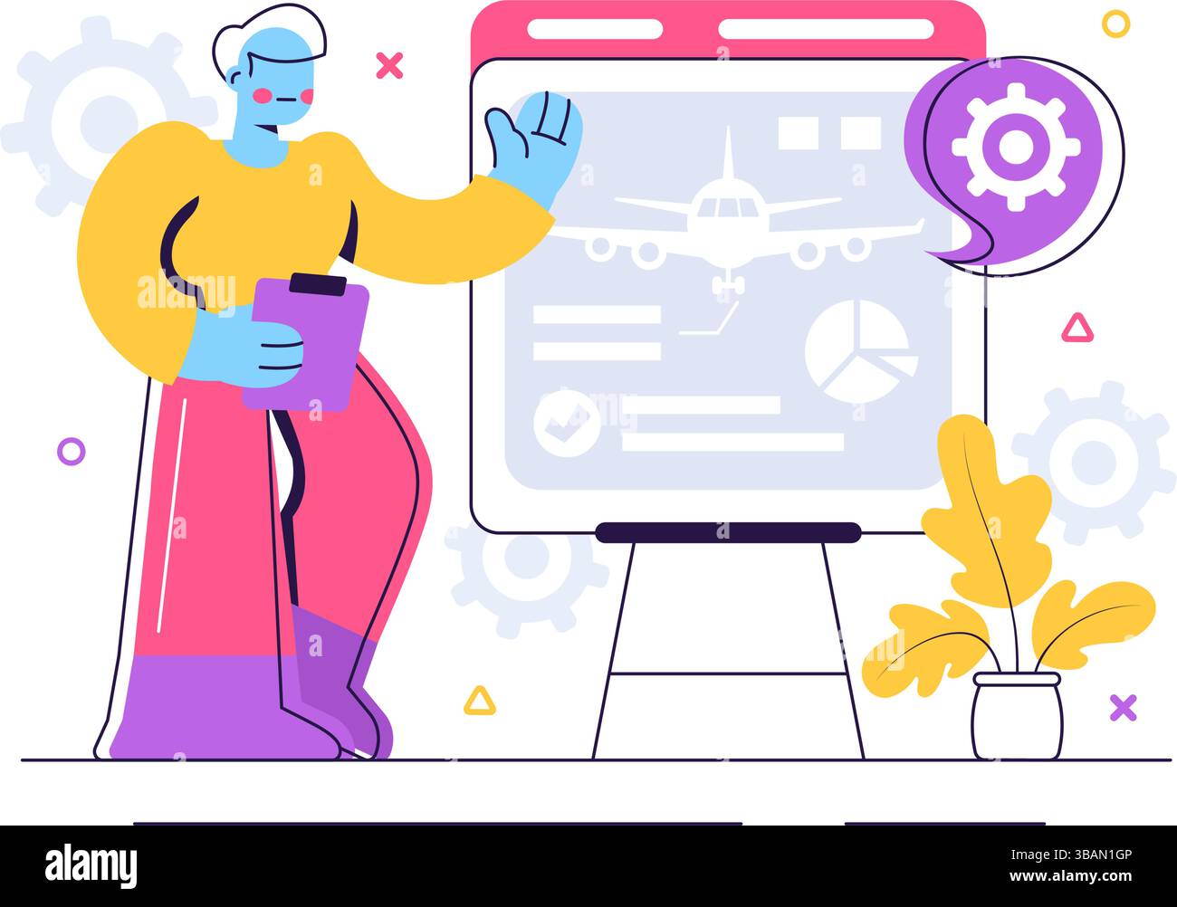 Aircraft Modeling and Crafting Vector Illustration Featuring the ...