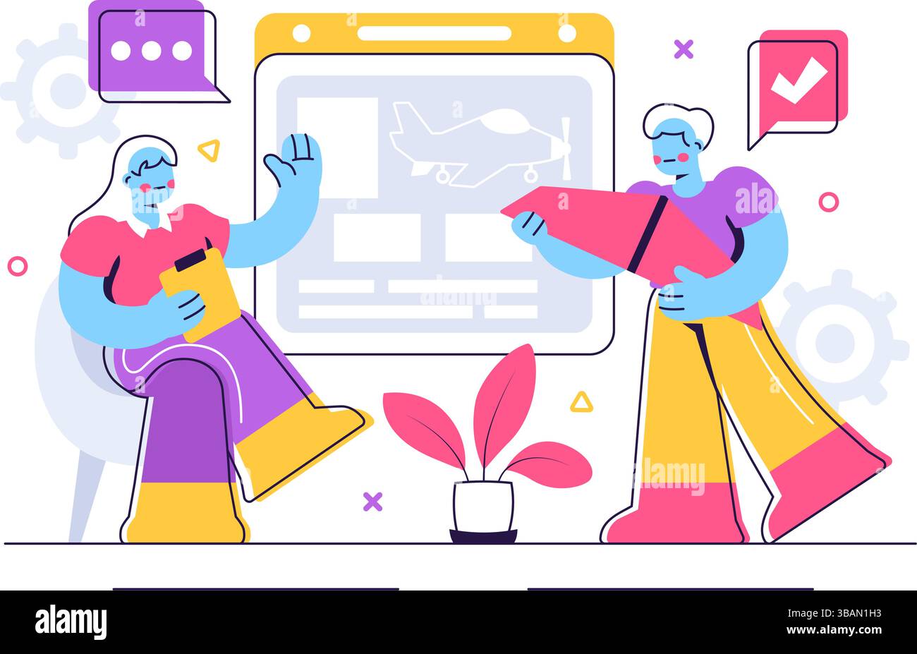 Aircraft Modeling and Crafting Vector Illustration Featuring the ...