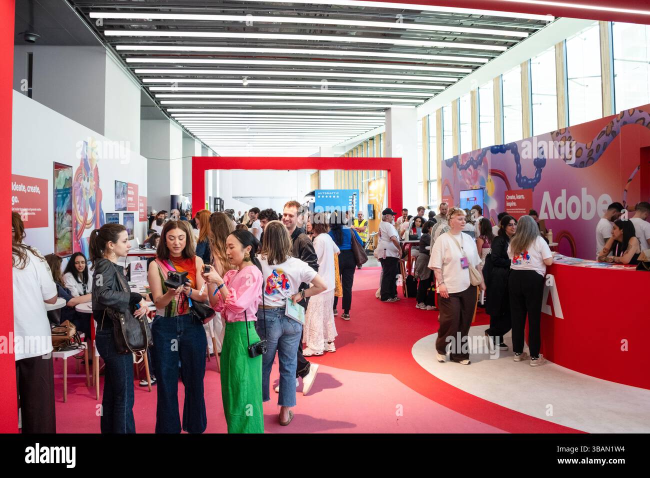 Barcelona, Spain, 10th May 2025. Photographs are taken in the exhibitor area. Designers ...