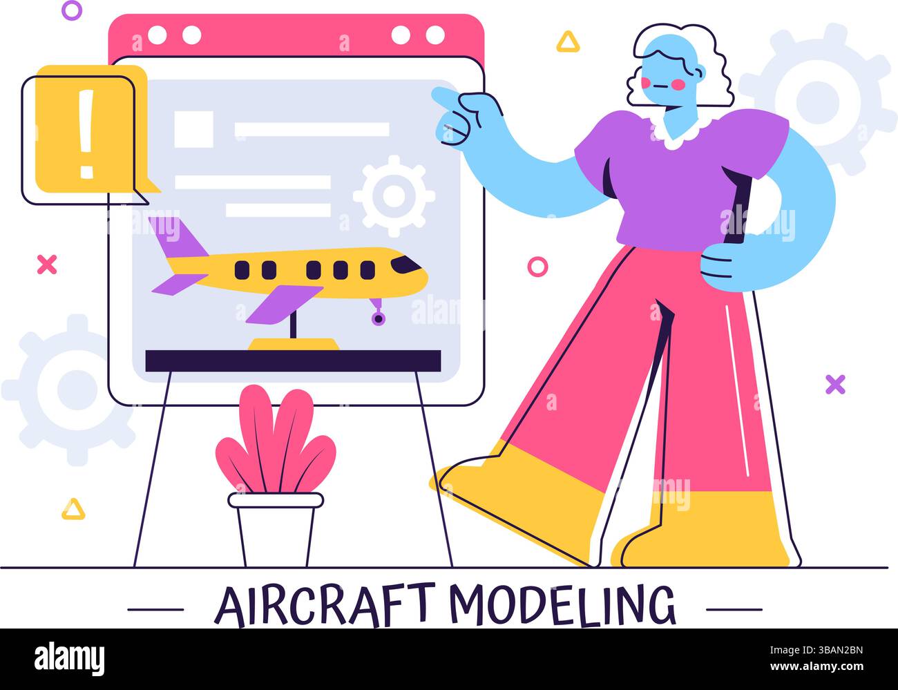 Assembling the aircraft Stock Vector Images - Alamy