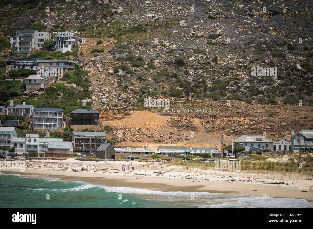 Glencairn Beach, on the shores of False Bay, east of Cape Town South ...