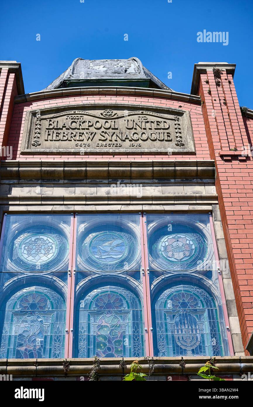 The now empty Blackpool United Hebrew Synagogue on Raikes Parade in the ...