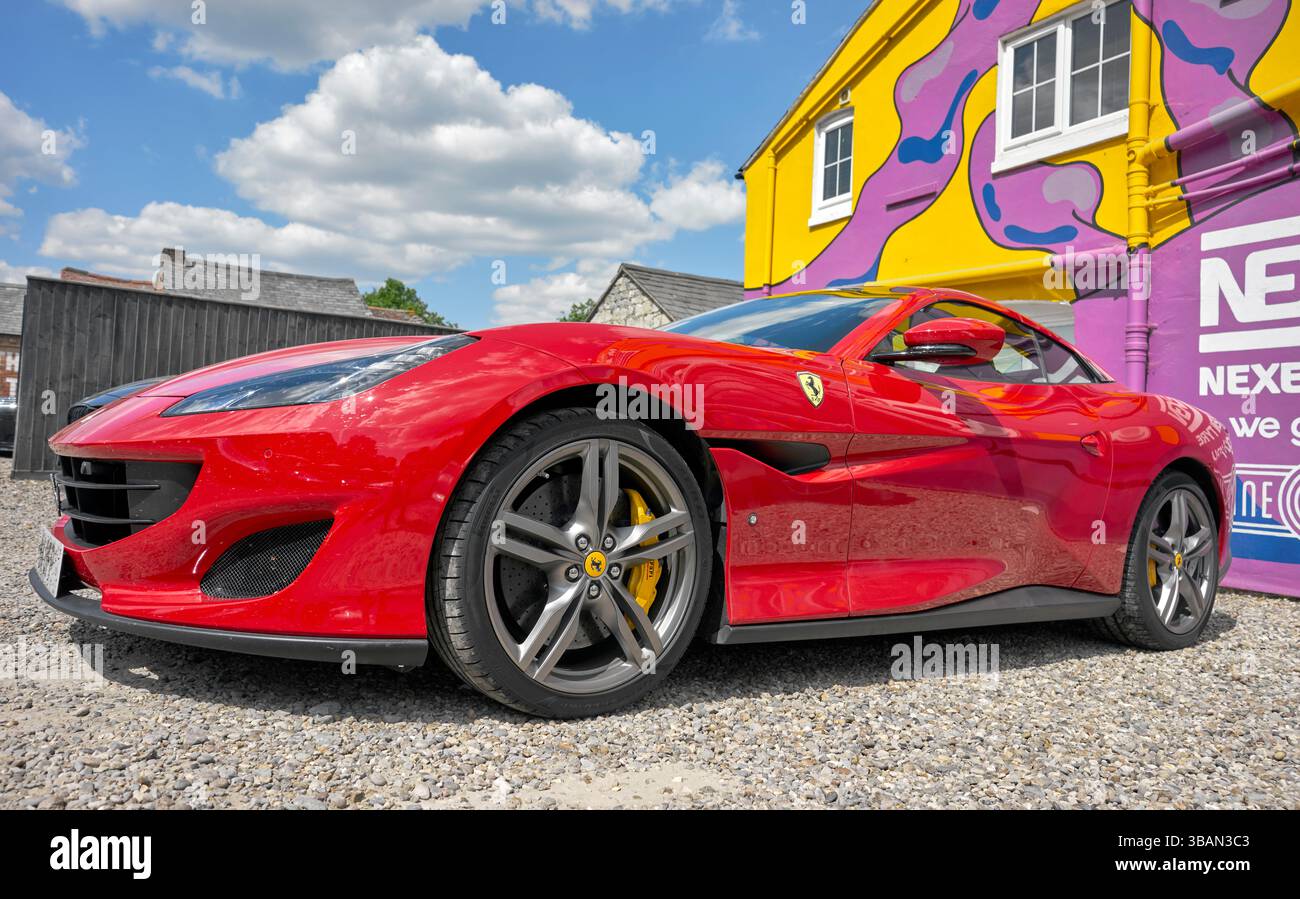 FERRARI PORTOFINO S-A, 2019, red, Italian supercar Stock Photo - Alamy