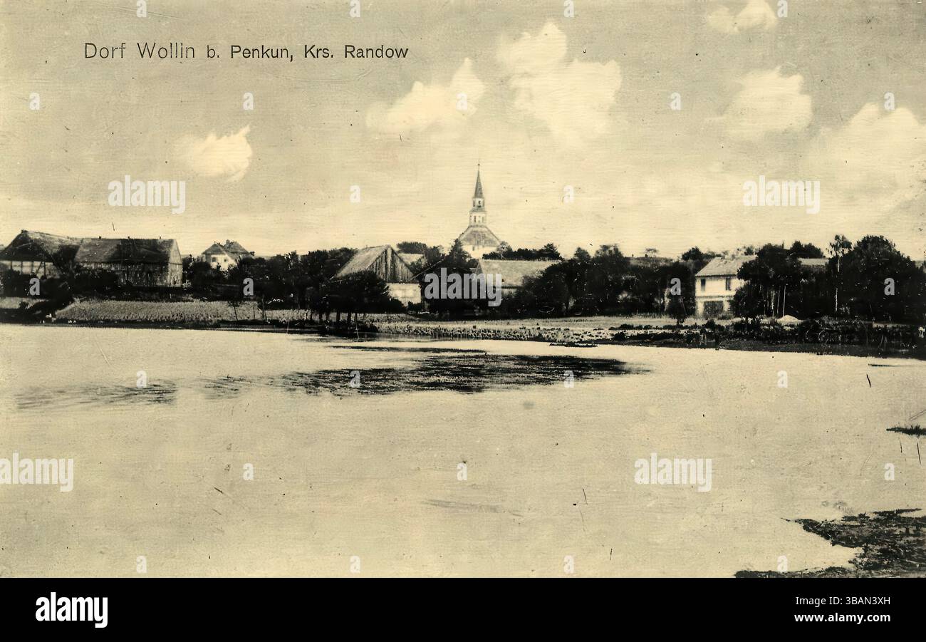 Dorf Wollin bei Penkun, Kreis Randow Stock Photo - Alamy