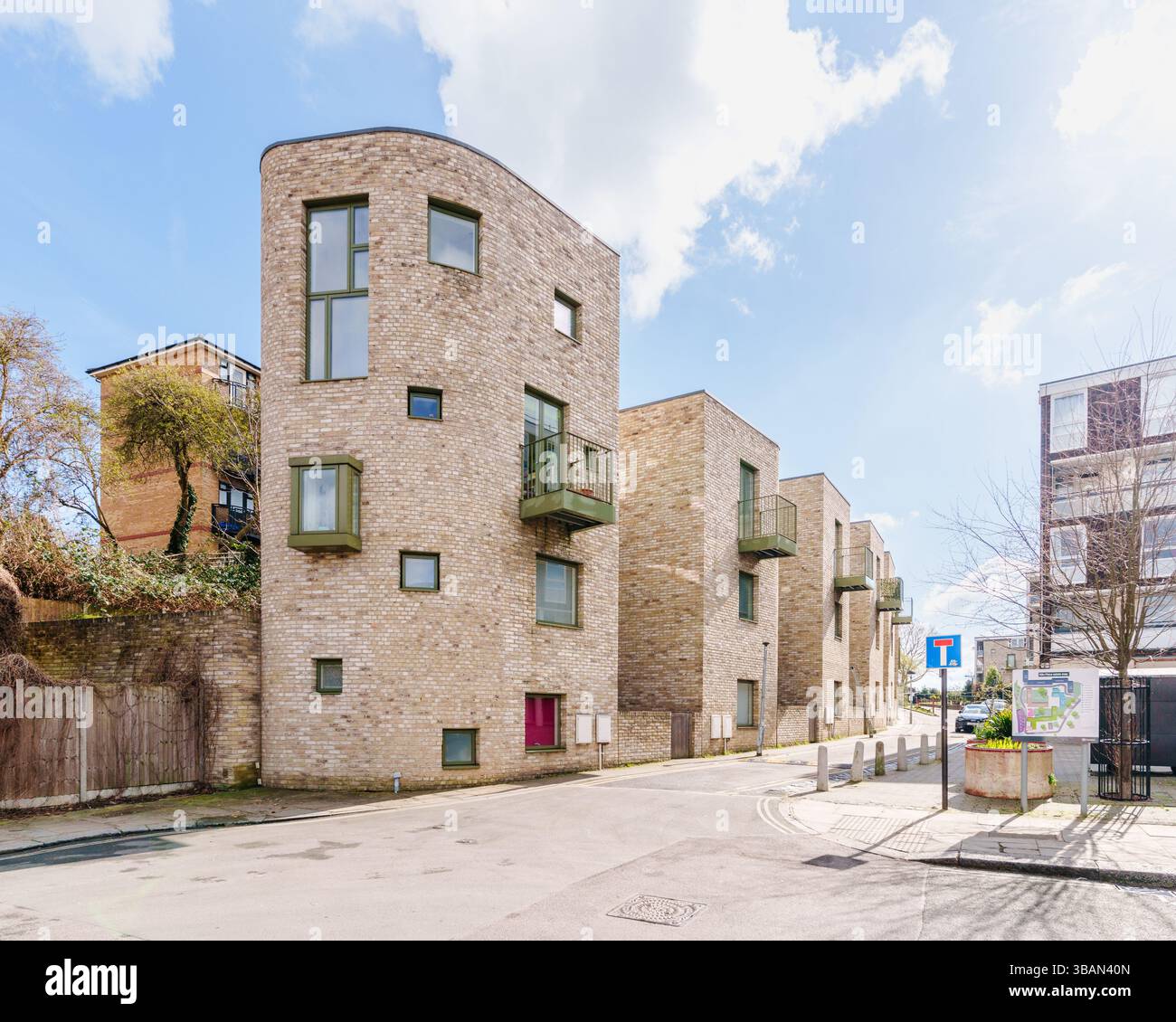 London, England, UK - Kiln Place housing by Peter Barber Architects ...