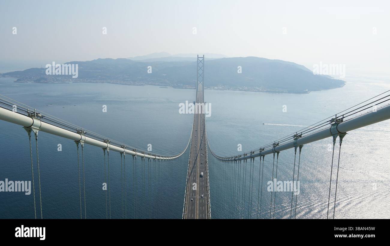 Crossing the Akashi Strait: Akashi Kaikyo Bridge, Japan Stock Photo - Alamy