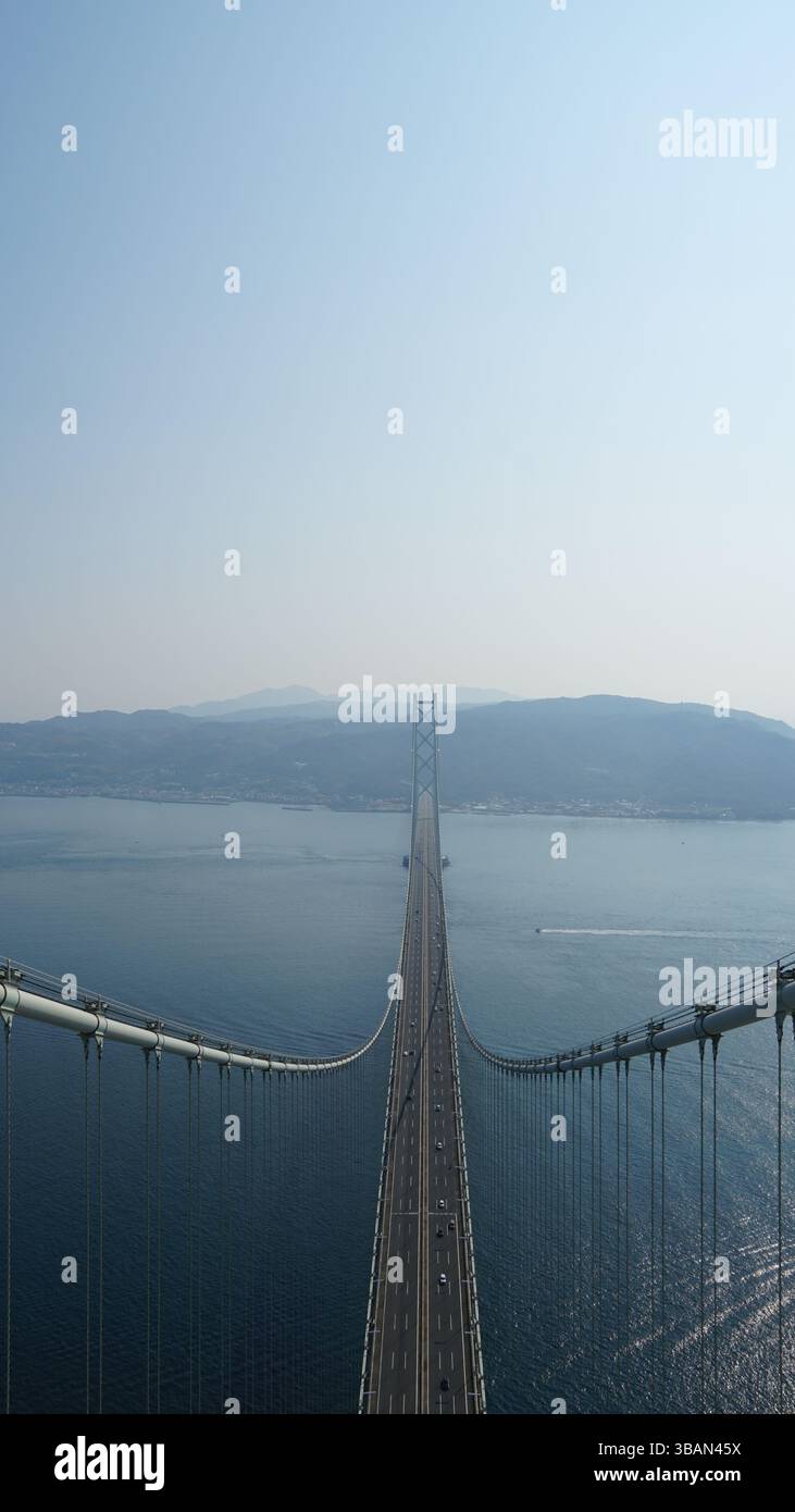 Crossing the Akashi Strait: Akashi Kaikyo Bridge, Japan Stock Photo - Alamy