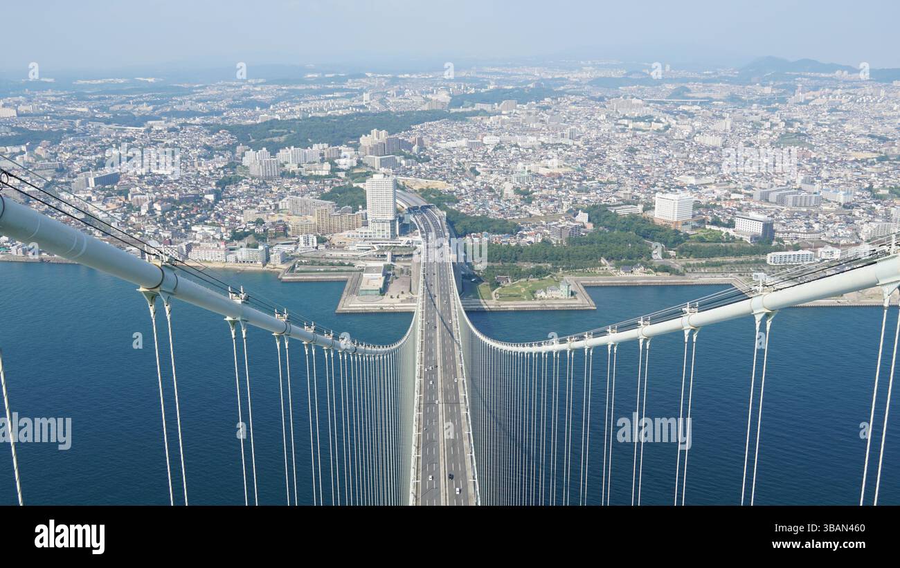 Crossing the Akashi Strait: Akashi Kaikyo Bridge, Japan Stock Photo - Alamy