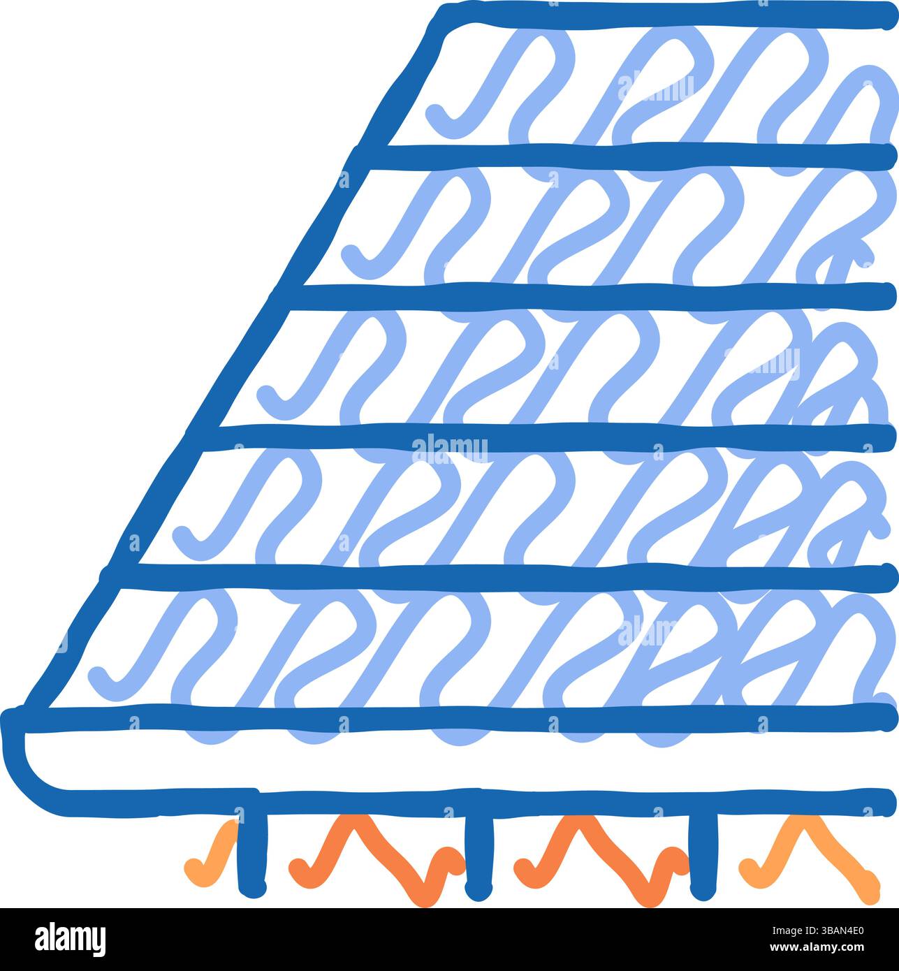 roof building structure icon doodle illustration Stock Vector Image ...