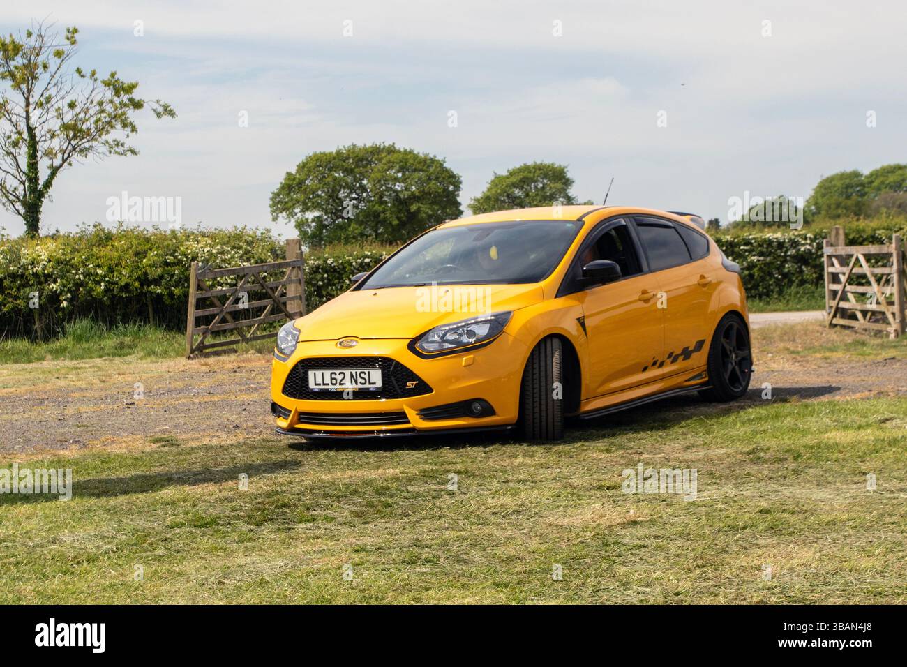 2012 Yellow Ford Focus St-3 Turbo T Ecoboost 250 hatchback Car Petrol ...