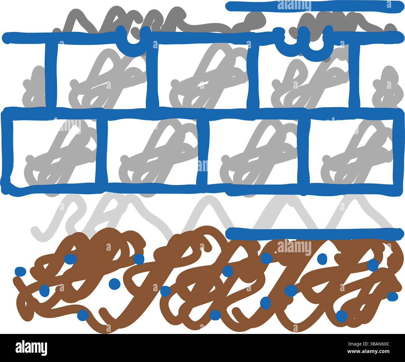 damp proof course building house doodle icon sketch vector. damp proof ...