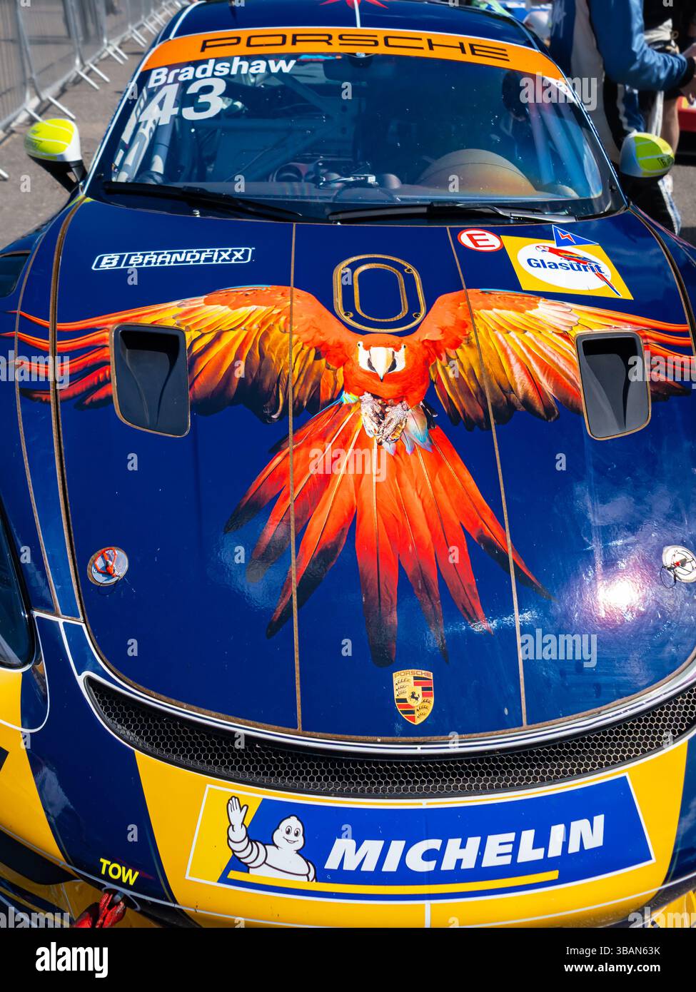 Tom BRADSHAW Porsche 718 Cayman GT4 racing car of the Porsche Sprint ...