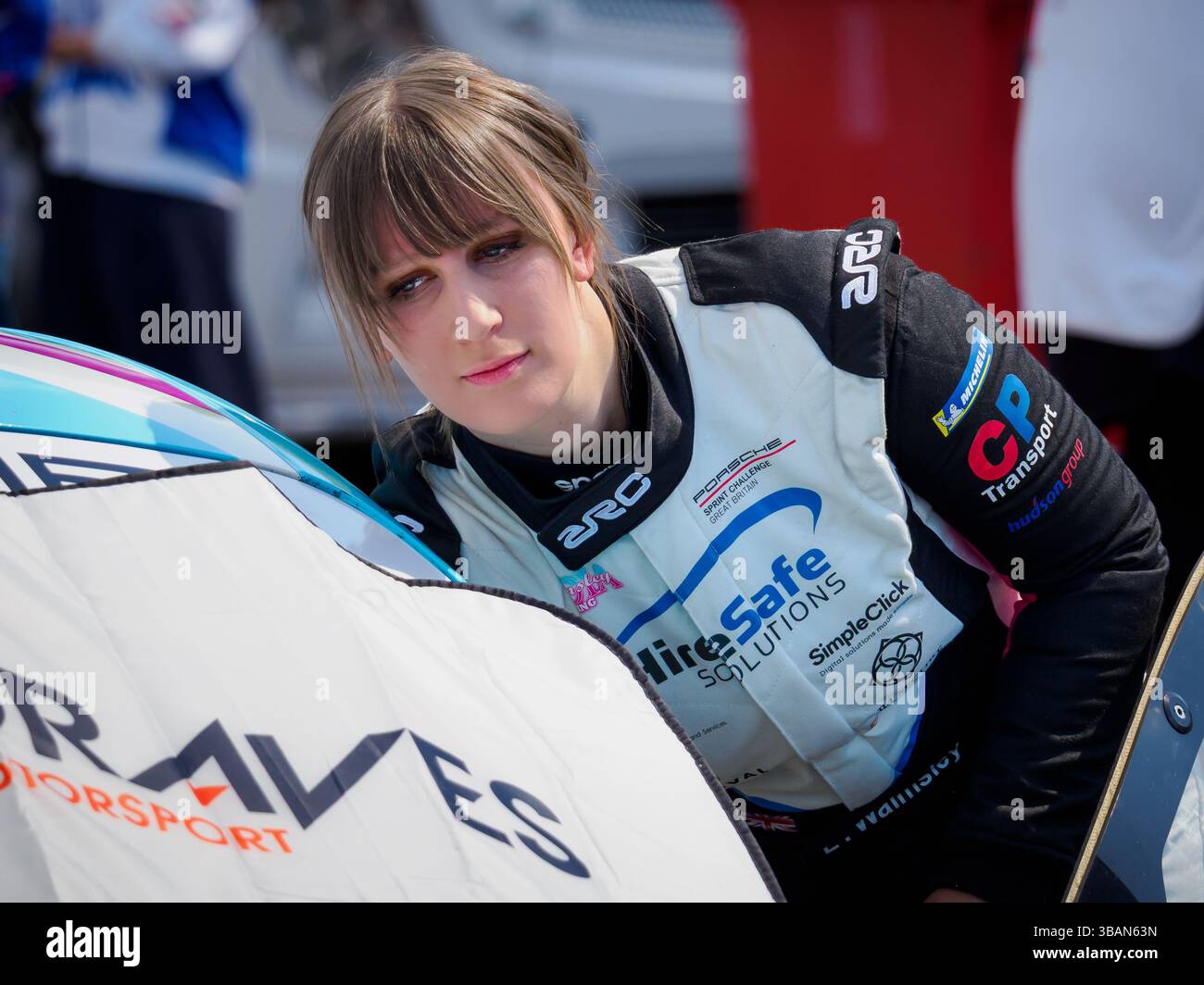 Female racing driver Lydia WALMSLEY racing in the Porsche 718 Cayman ...