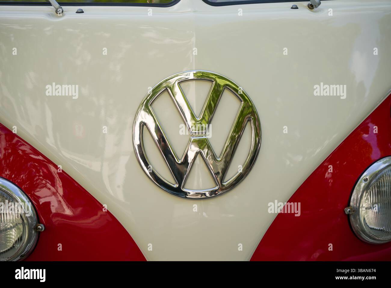 Germany Berlin May 11, 2025. VW Bulli Front Front View. The iconic ...