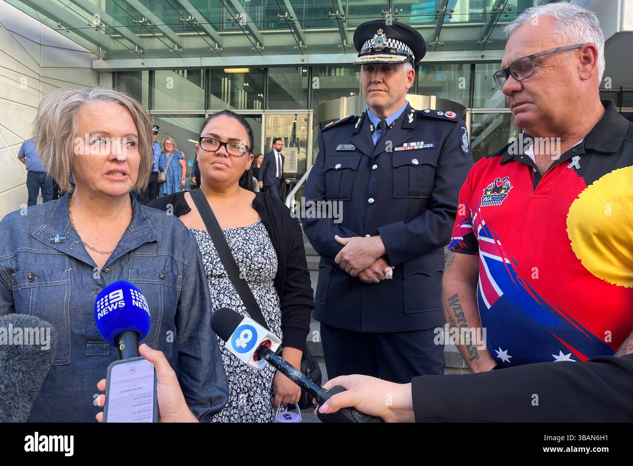 Perth, Australia. 13th May, 2025. Constable Anthony Woods' mum Natalie ...