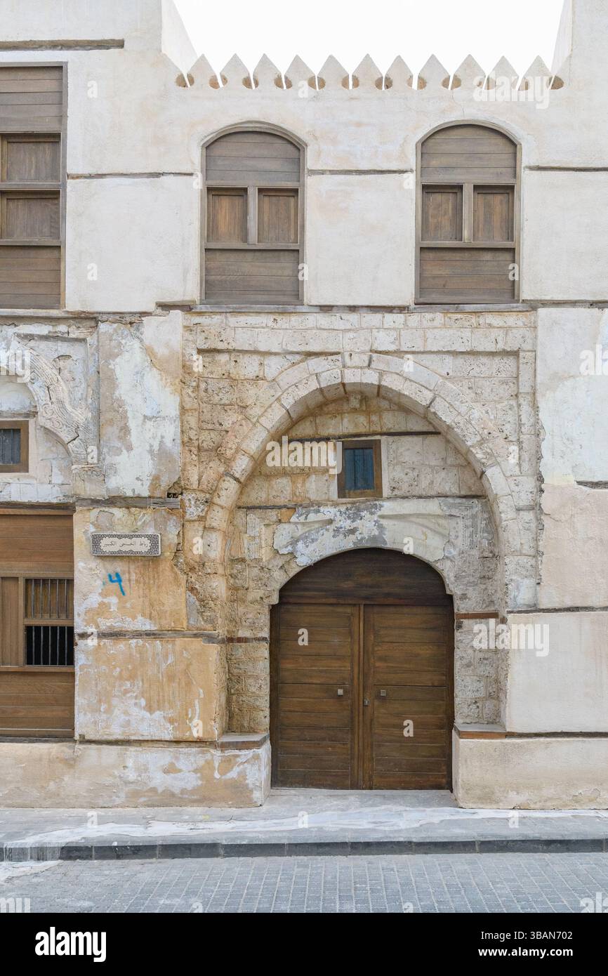 Jeddah, Saudi Arabia - December 21, 2022: Facade detail of historic ...