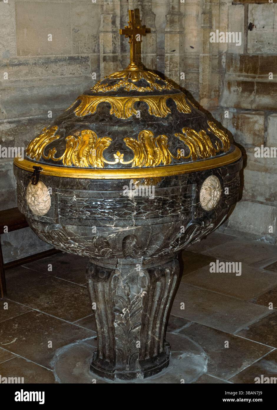 Baptismal font chapel hi-res stock photography and images - Alamy