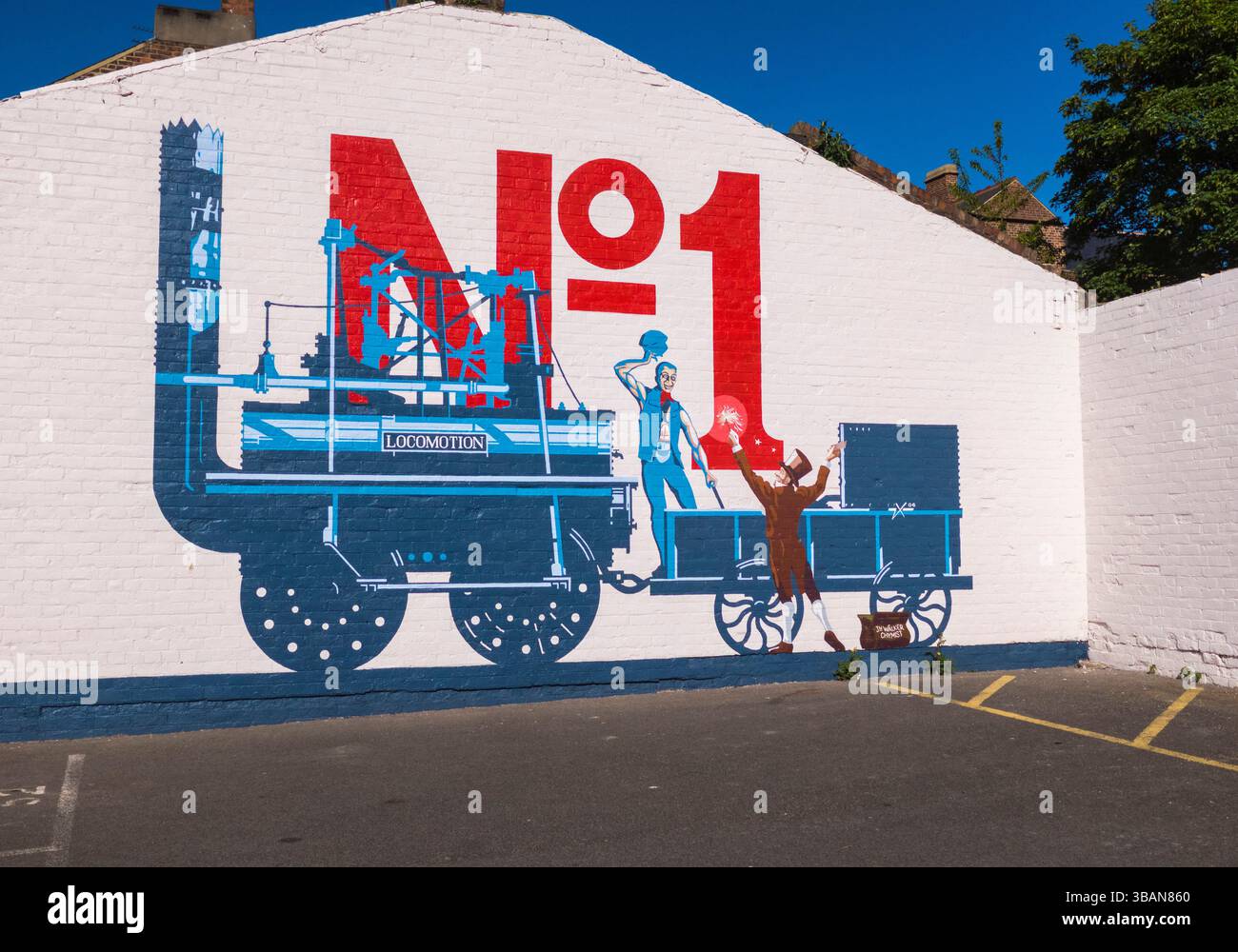 Stockton On Tees UK 13th May 2025 A Mural Painted 20 Years Ago Of