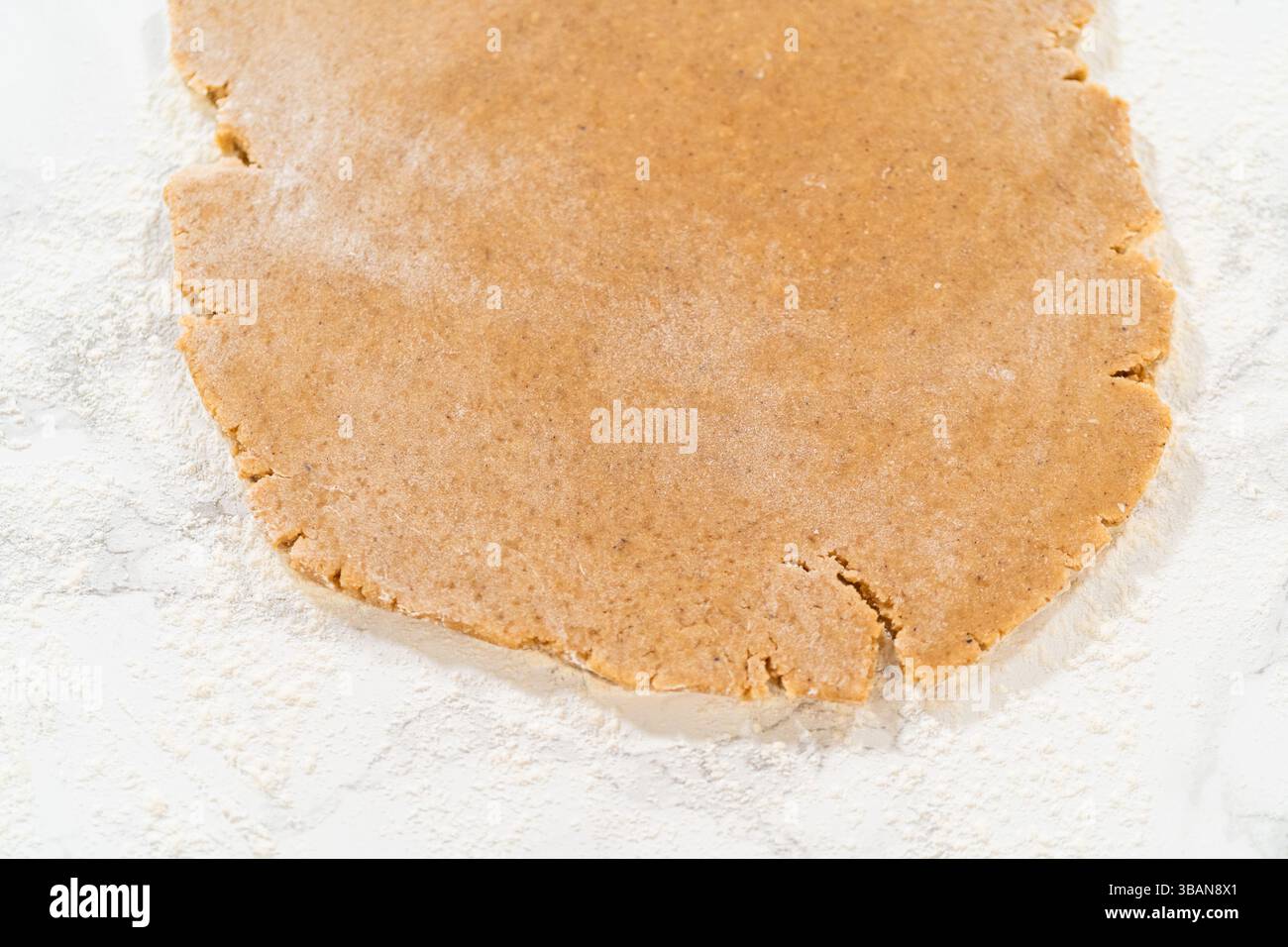 Step by step preparation of Amber Gingerbread Cookies from dough to ...