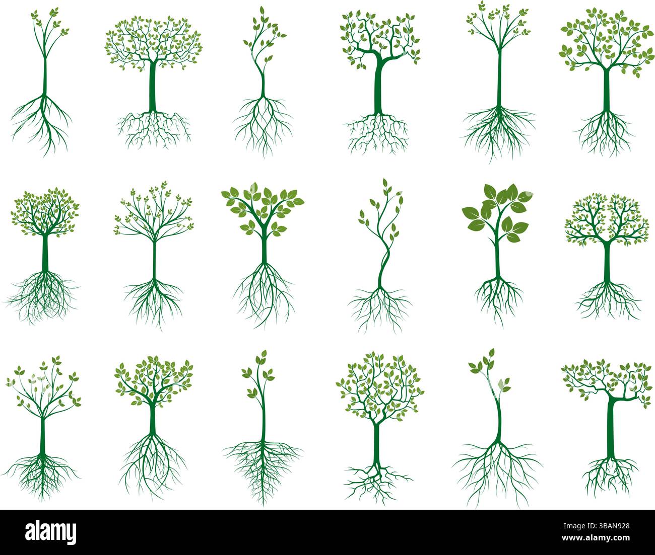 Background lot fresh green Stock Vector Images - Alamy