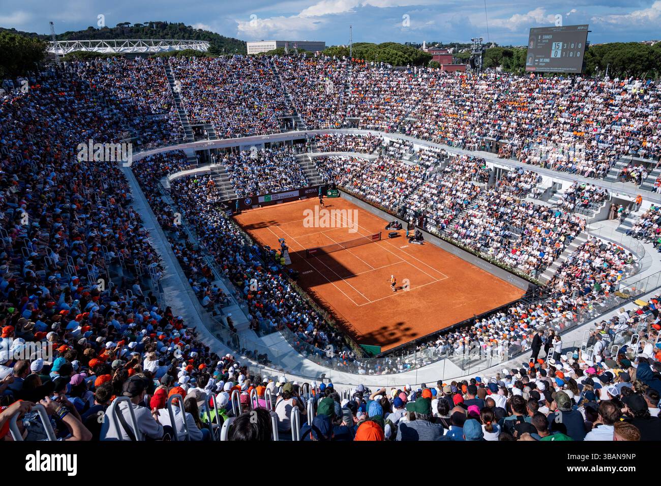 Rome, Italy. 12th May, 2025. General view of Centrale Stadium during Day Eight of the ...