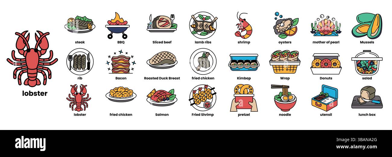 Crab meat salad Stock Vector Images - Alamy