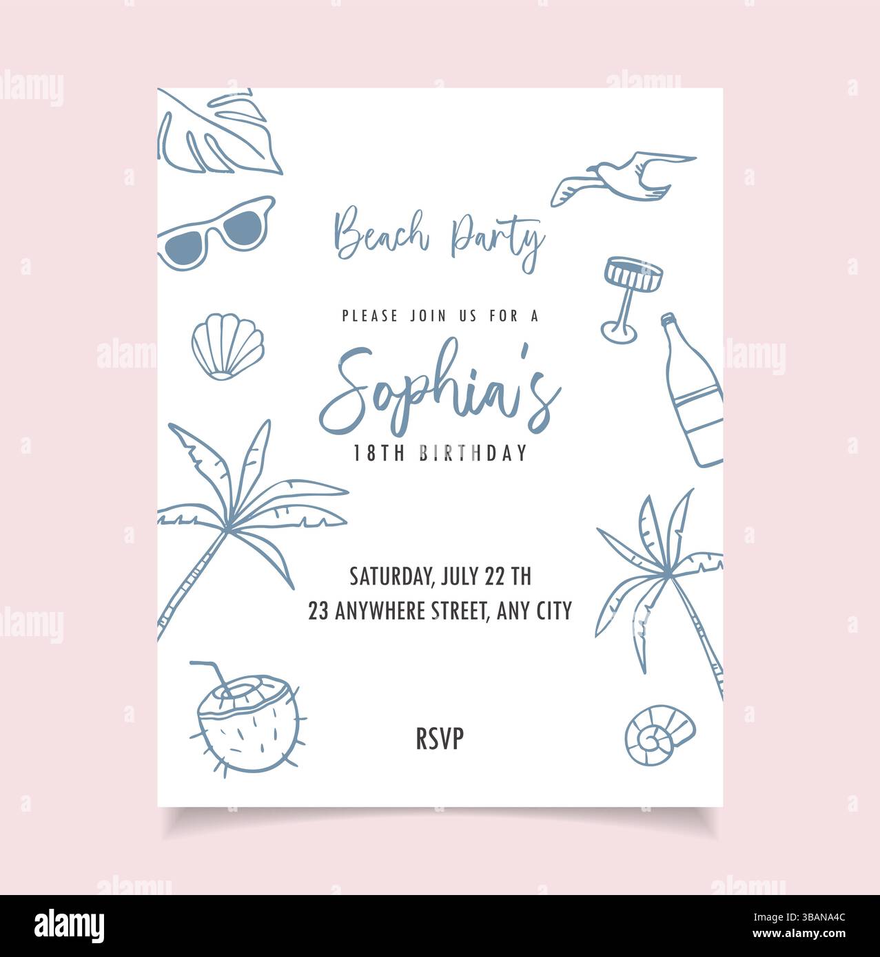 Ocean italy Stock Vector Images - Alamy