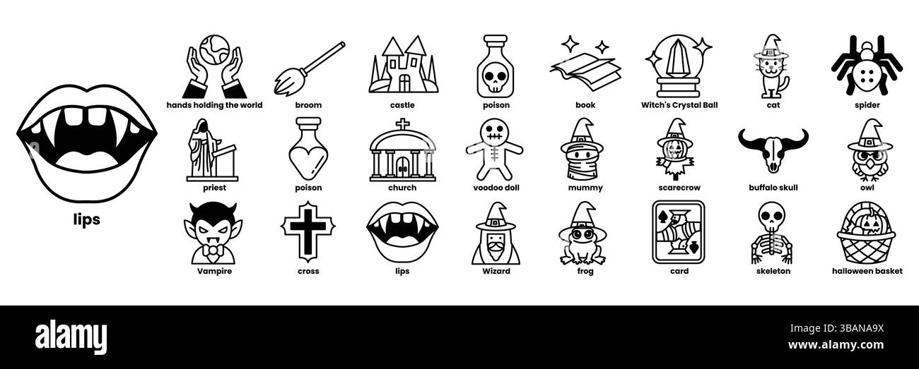 A cartoonish drawing of a vampire with a mouth full of teeth. The ...