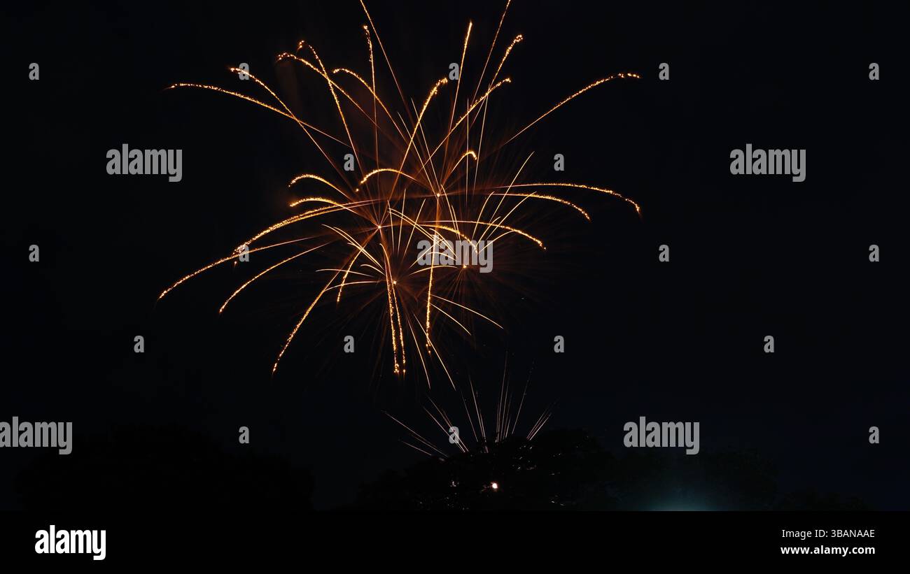 Explosive Beauty: Fireworks Lighting Up the Night Stock Photo - Alamy