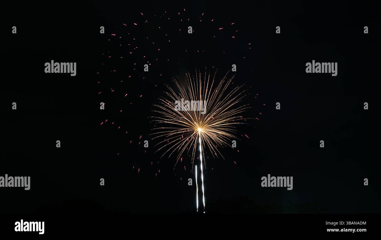 Explosive Beauty: Fireworks Lighting Up the Night Stock Photo - Alamy