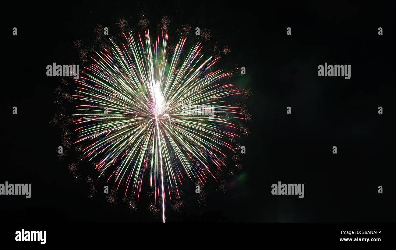 Explosive Beauty: Fireworks Lighting Up the Night Stock Photo - Alamy