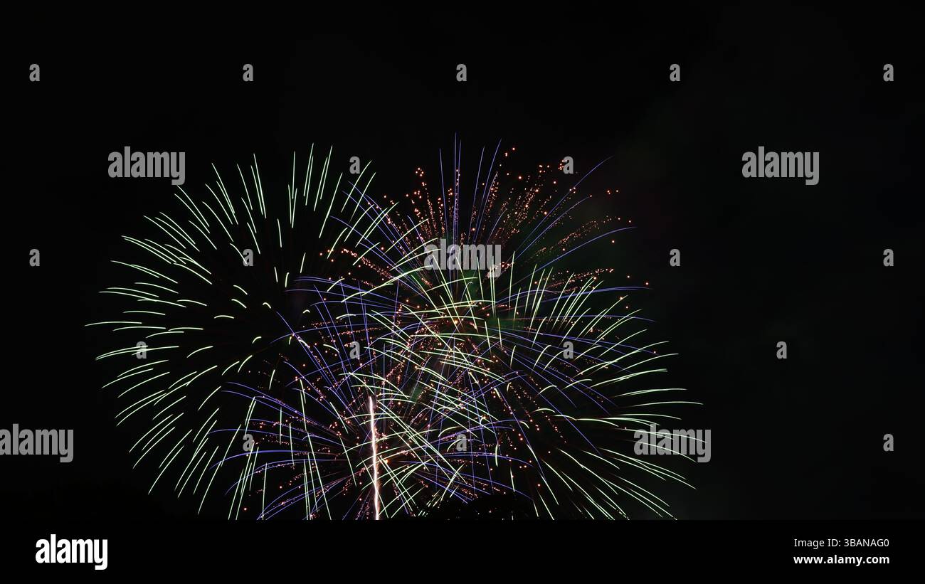 Explosive Beauty: Fireworks Lighting Up the Night Stock Photo - Alamy