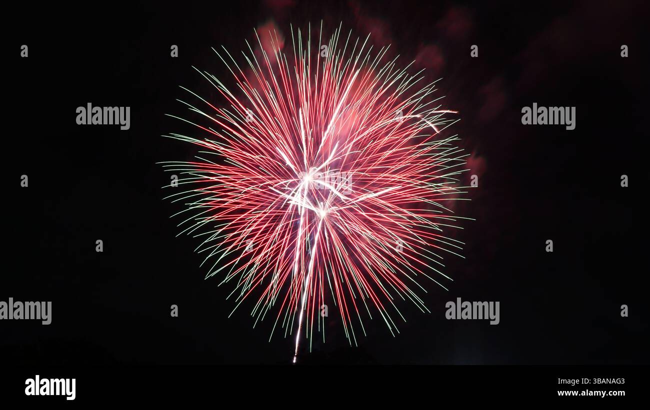 Explosive Beauty: Fireworks Lighting Up the Night Stock Photo - Alamy