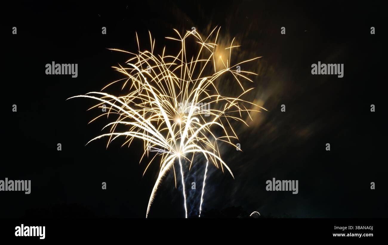 Explosive Beauty: Fireworks Lighting Up the Night Stock Photo - Alamy