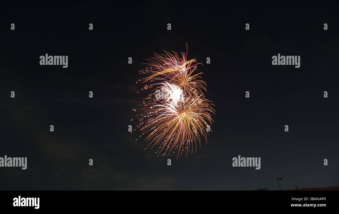Explosive Beauty: Fireworks Lighting Up the Night Stock Photo - Alamy