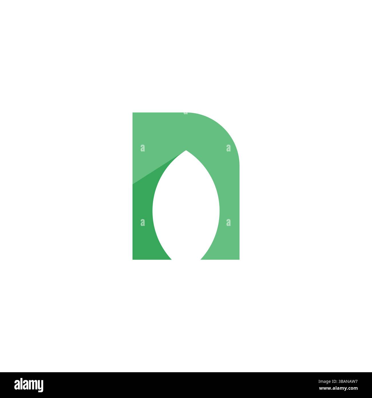 Letter N Leaf Organic Logo Design Stock Vector Image & Art - Alamy