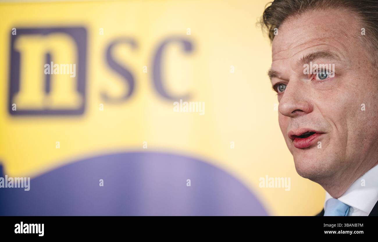 THE HAGUE - Pieter Omtzigt of NSC during a press briefing. It is ...