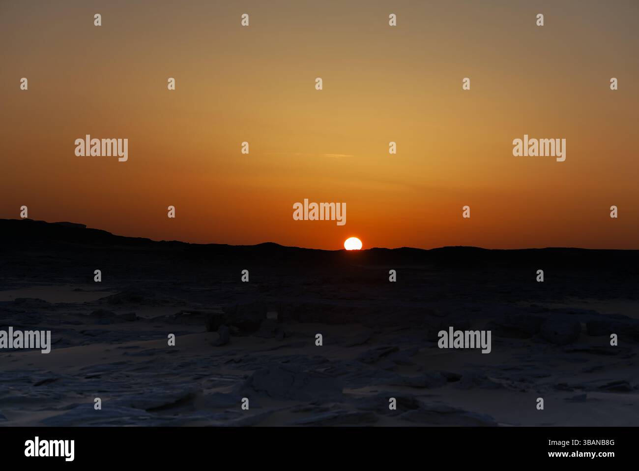 Sunrise in the Valley of Agabat, Egypt Stock Photo - Alamy