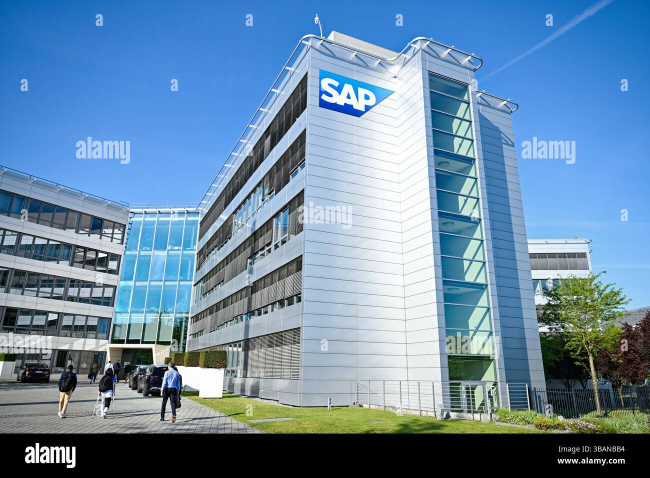 Mannheim, Germany. 13th May, 2025. A logo of the software company SAP ...