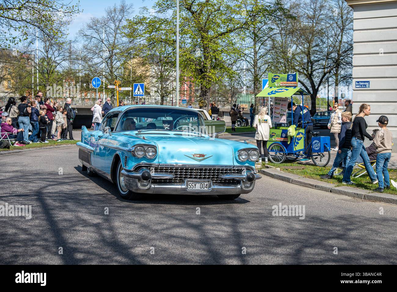 Classic car parade celebrates spring on May 1, 2025 in Norrkoping ...