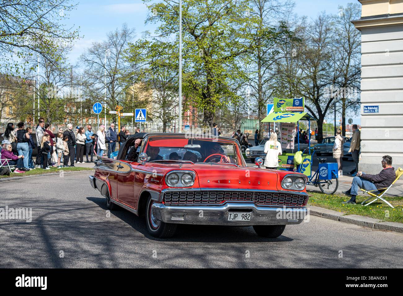 Classic car parade celebrates spring on May 1, 2025 in Norrkoping ...